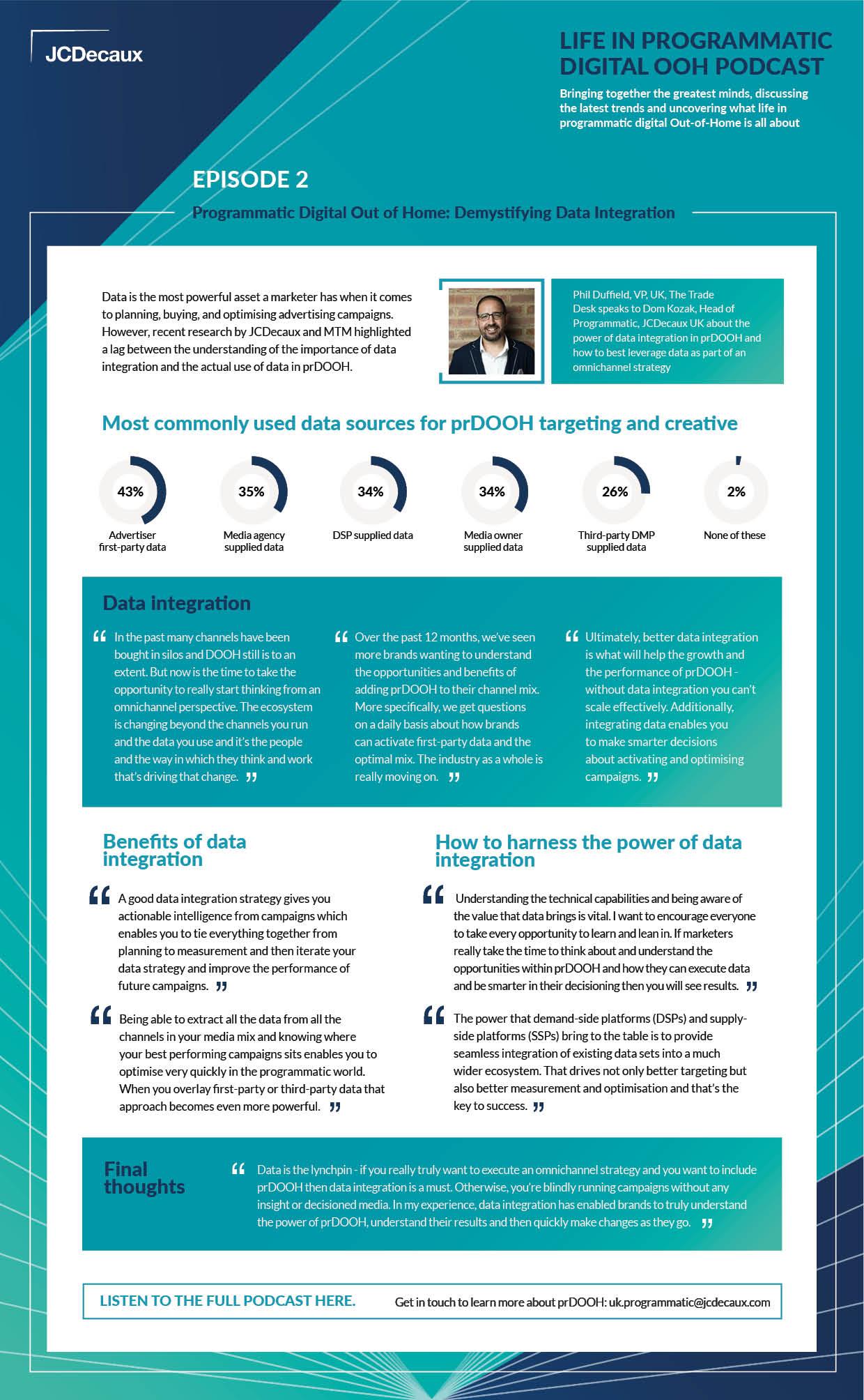 LIFE IN PROGRAMMATIC DOOH, EPISODE 2: DEMYSTIFYING DATA INTEGRATION | JCDecaux UK